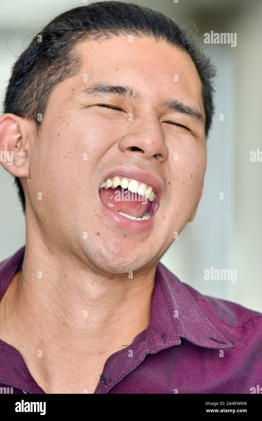 Handsome Filipino Male Singing Stock Photo - Alamy