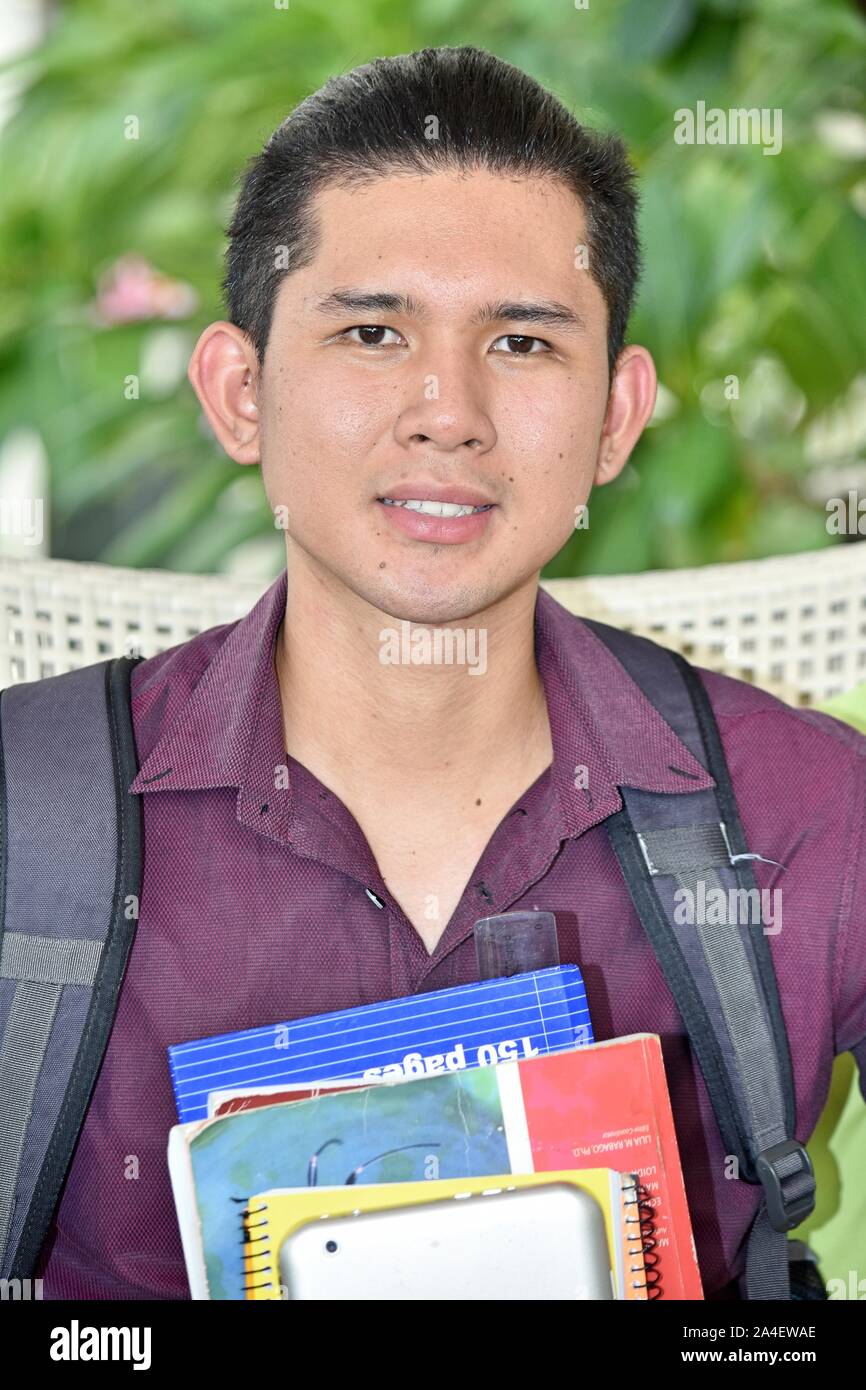 College Boy Student Smiling Stock Photo - Alamy