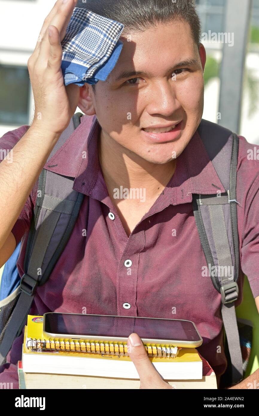 Boy Student Bright Sunlight Stock Photo - Alamy