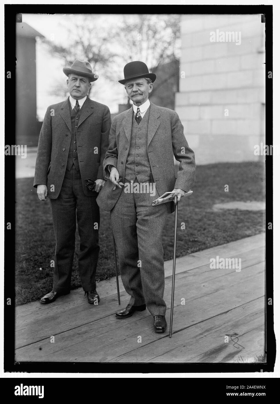 Thomas Riley Marshall (left) with unidentified man Stock Photo - Alamy