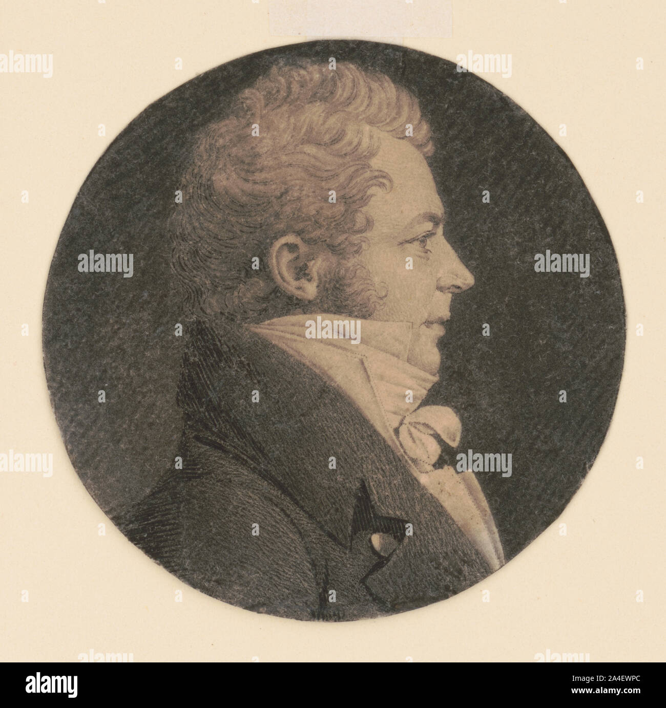 Thomas Price, head-and-shoulders portrait, right profile Stock Photo ...