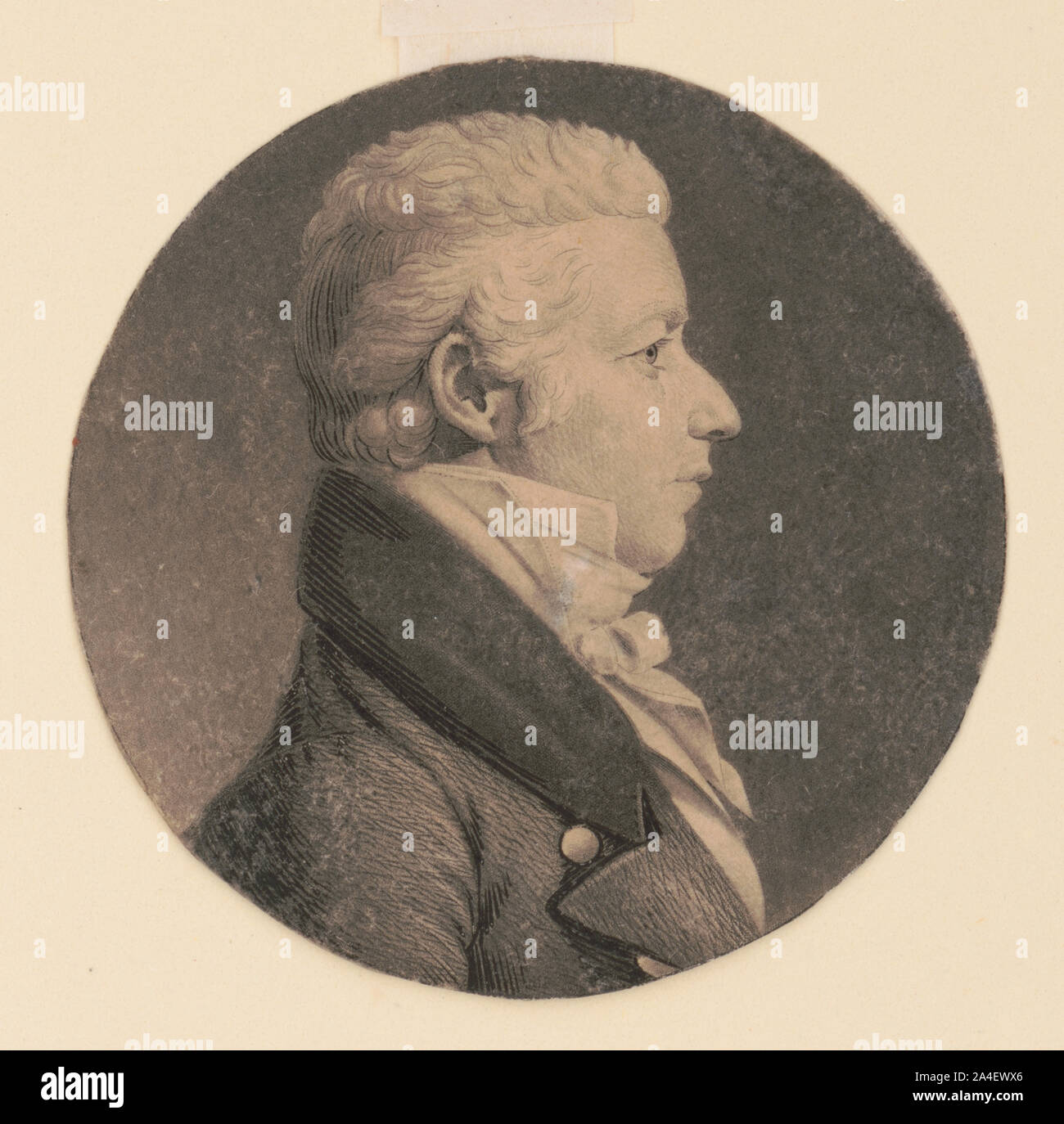 Thomas Turner, head-and-shoulders portrait, right profile Stock Photo ...