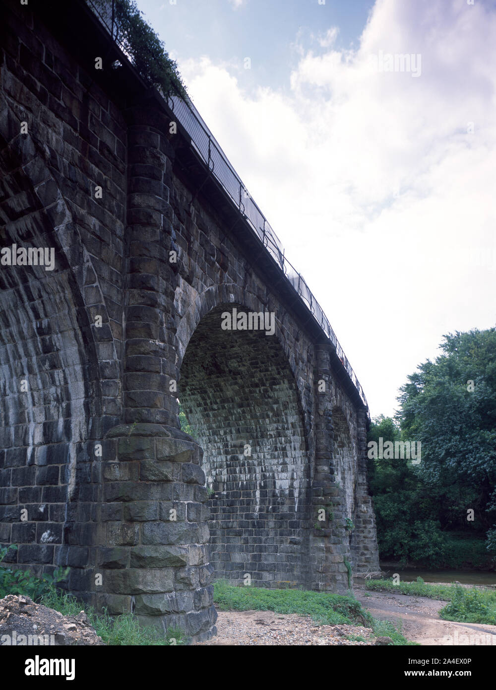 Thomas Viaduct over the Patapsco River, completed in 1835, Elkridge ...