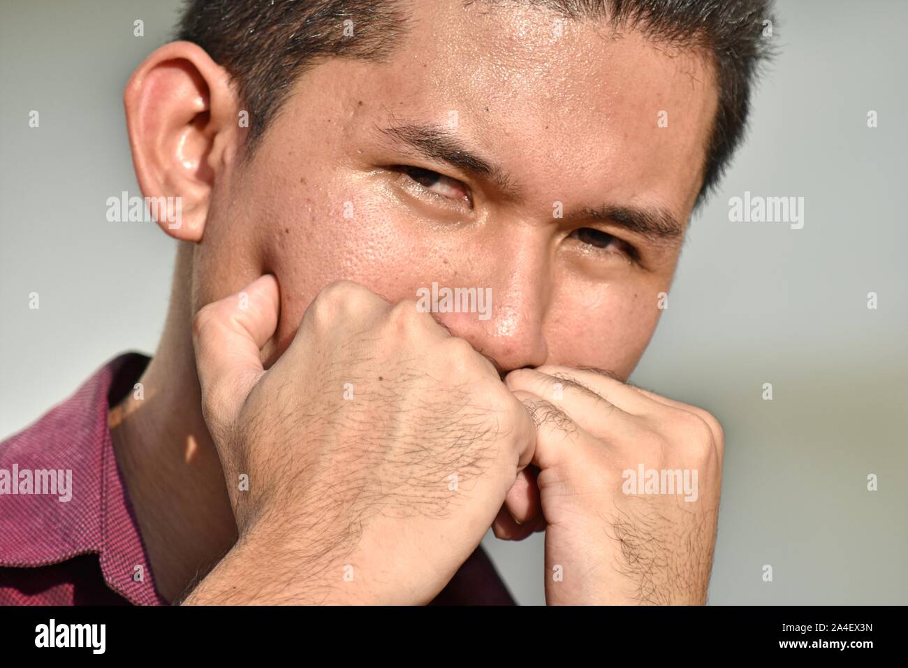 Fearful Filipino Person Stock Photo - Alamy