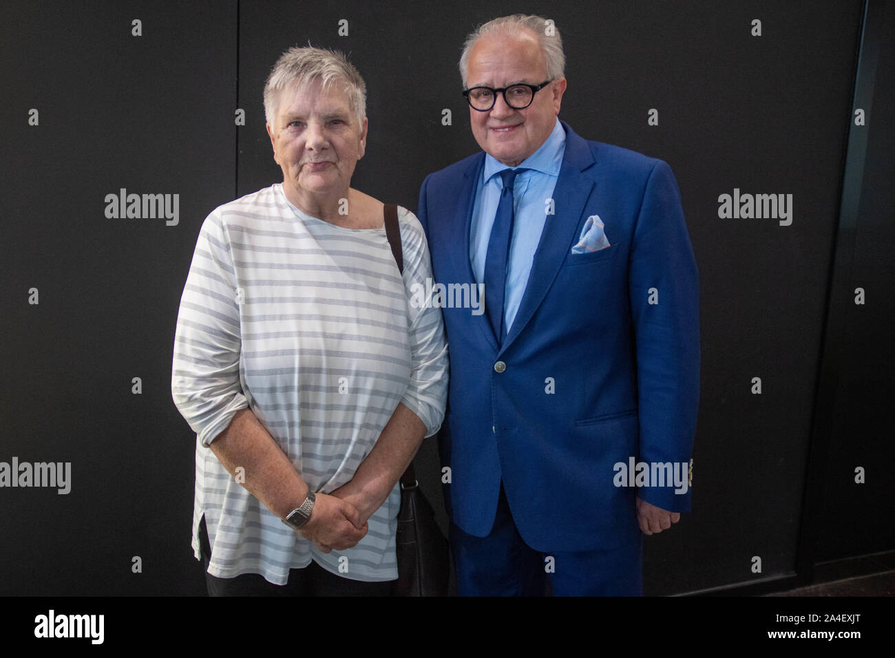 Frieda MOHR (left, mother of the deceased Heidi MOHR) and Fritz KELLER ...