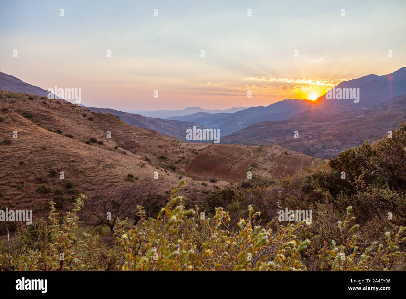 Sunrise mountain africa blue hi-res stock photography and images - Alamy