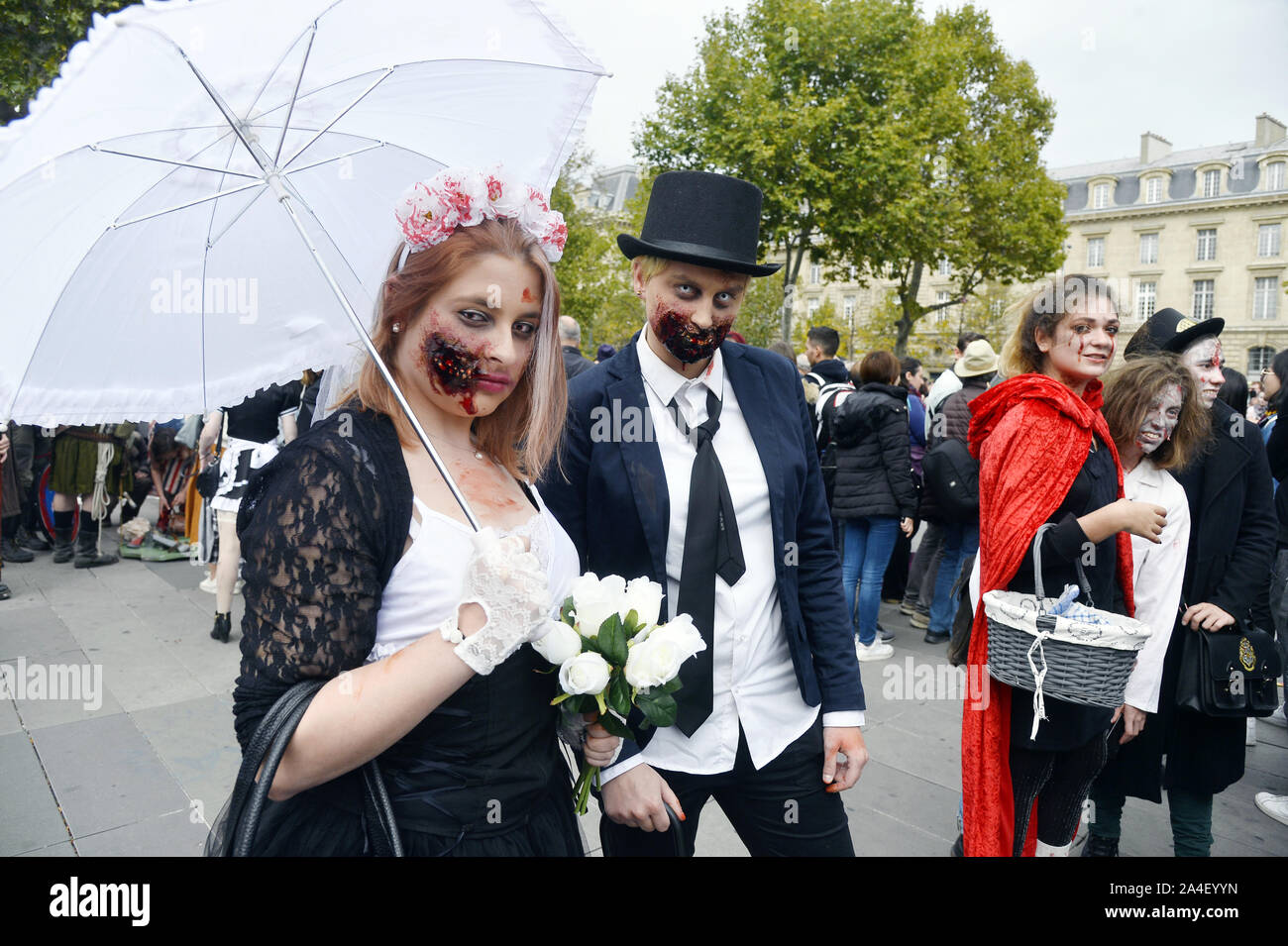 The Zombie Walk of Paris 2019 - France Stock Photo - Alamy