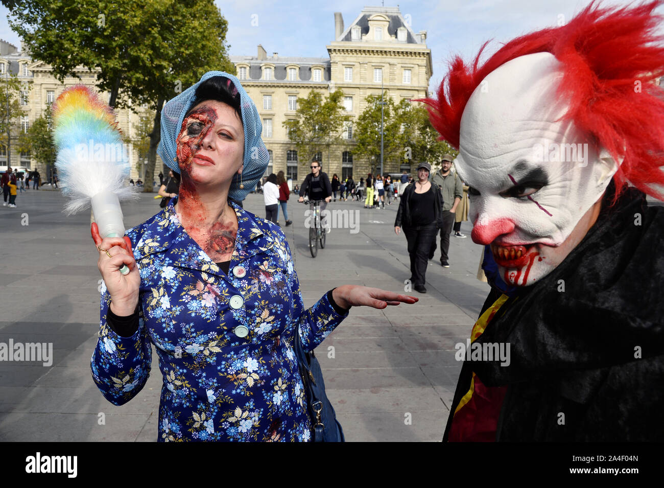 The Zombie Walk of Paris 2019 - France Stock Photo - Alamy