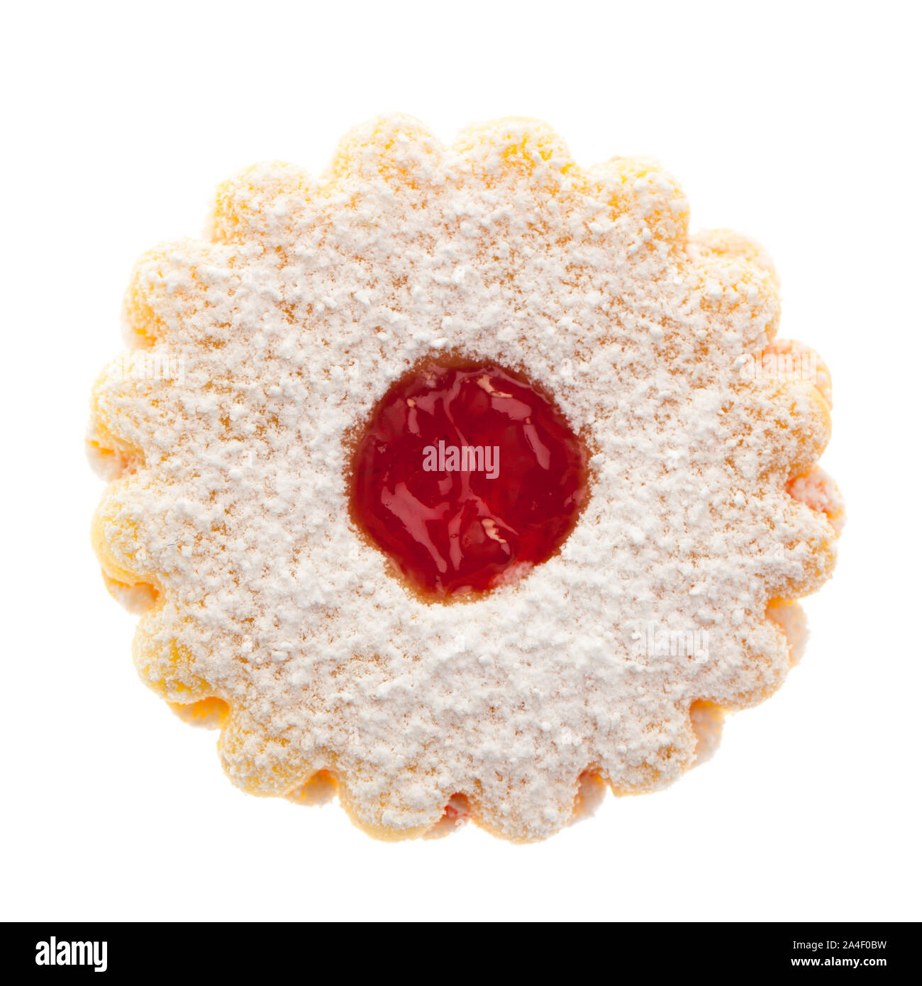 Biscuit from above isolated on white background Stock Photo - Alamy