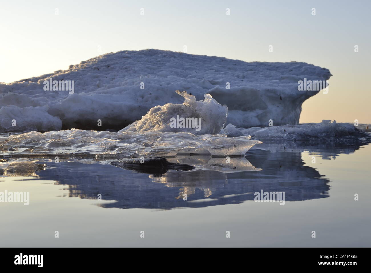Frozen Erie Lake, Buffalo,NY Stock Photo - Alamy