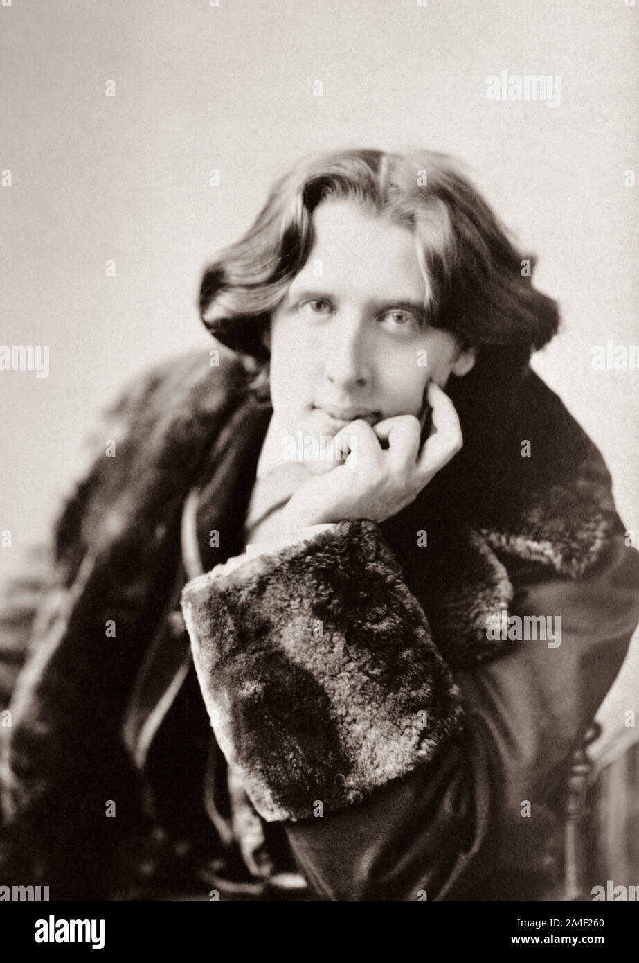 Oscar Wilde, 1854 - 1900. Irish poet and playwright. After a photogaph ...