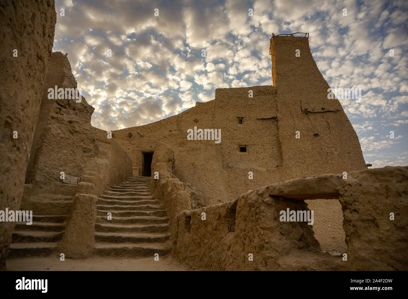 The Mosque in Siwa's Shali Fortress which is made of "Kershef" (or ...