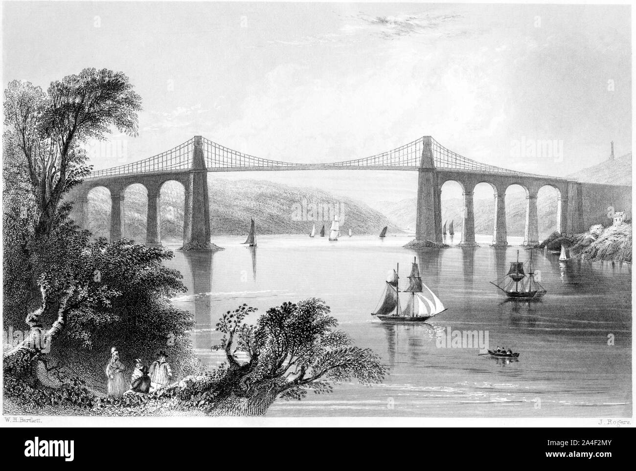 Menai strait boats Cut Out Stock Images & Pictures - Alamy