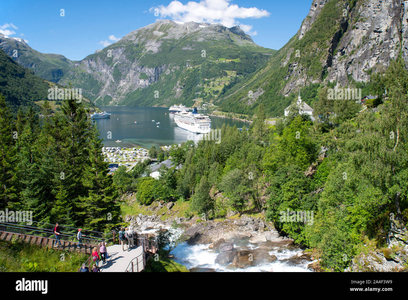 Geiranger waterfall hi-res stock photography and images - Alamy