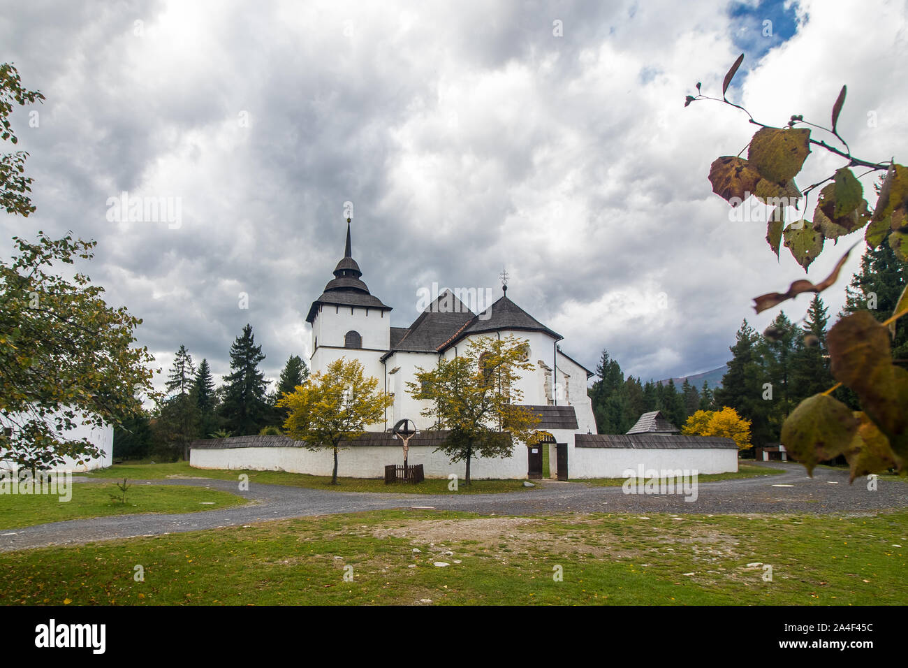 Old traditional rural architecture in village Pribylina, Slovakia ...
