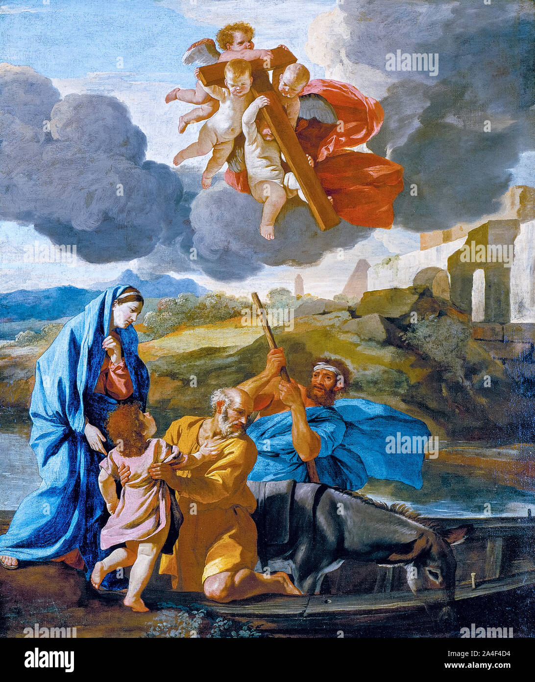 Nicolas Poussin, painting, The Return of the Holy Family from Egypt ...
