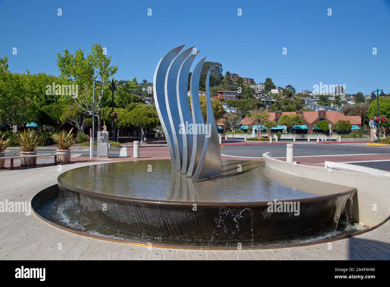 Tiburon, California art in the center of the town Stock Photo - Alamy