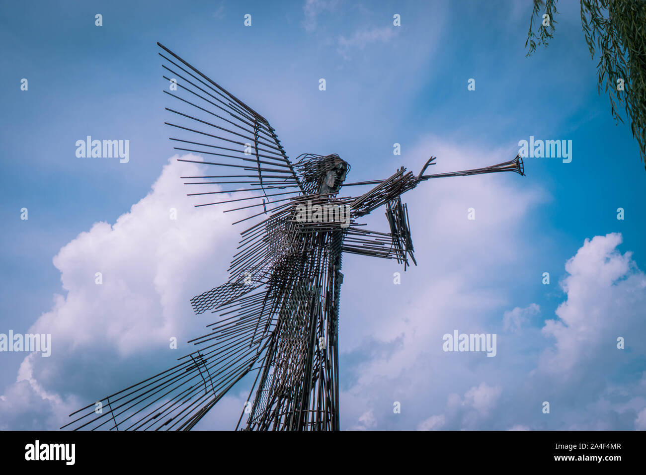Statue of angel in the town of Chernobyl Stock Photo - Alamy