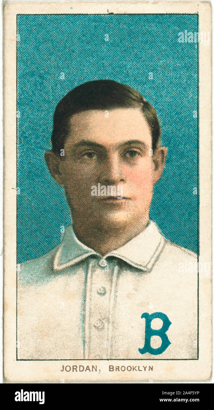 Tim Jordan, Brooklyn Superbas, baseball card portrait Stock Photo - Alamy