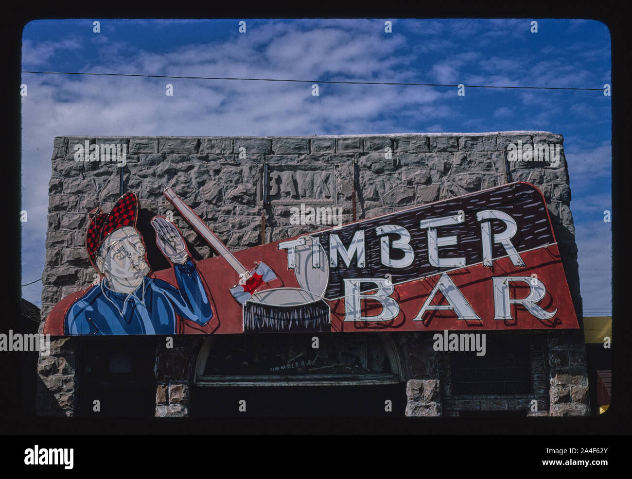 Timber Bar sign, Big Timber, Montana Stock Photo - Alamy