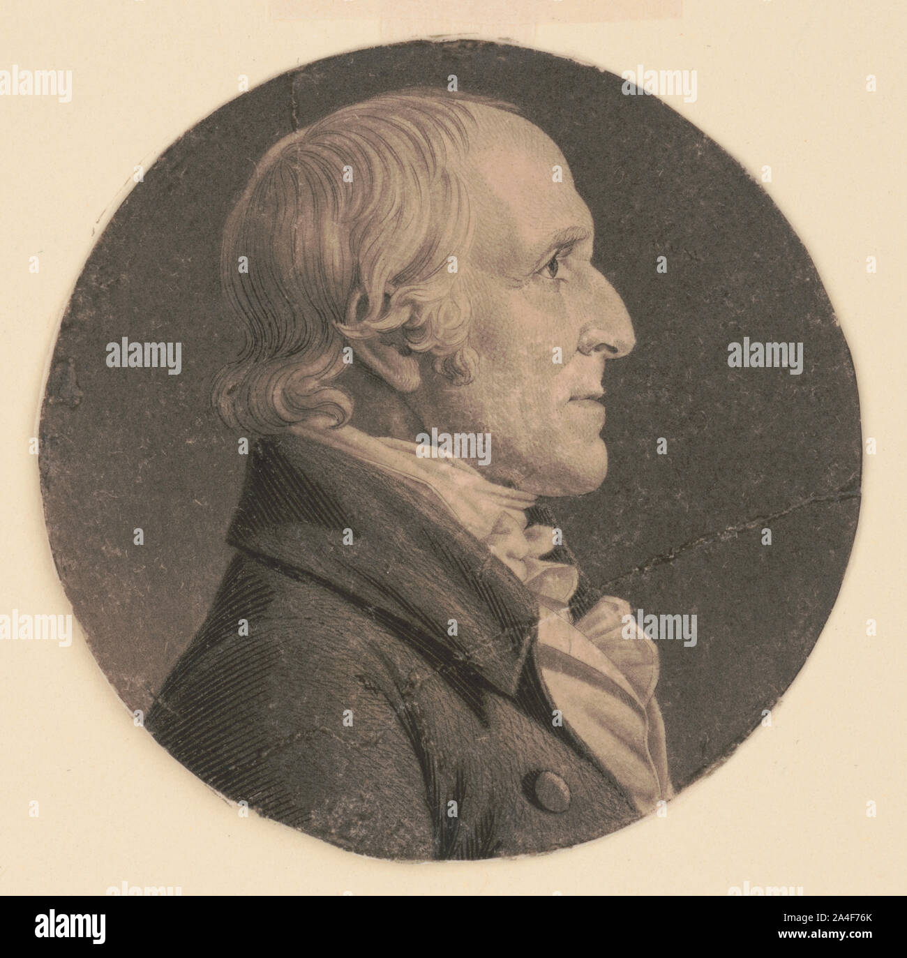 Timothy Pickering, head-and-shoulders portrait, right profile Stock ...