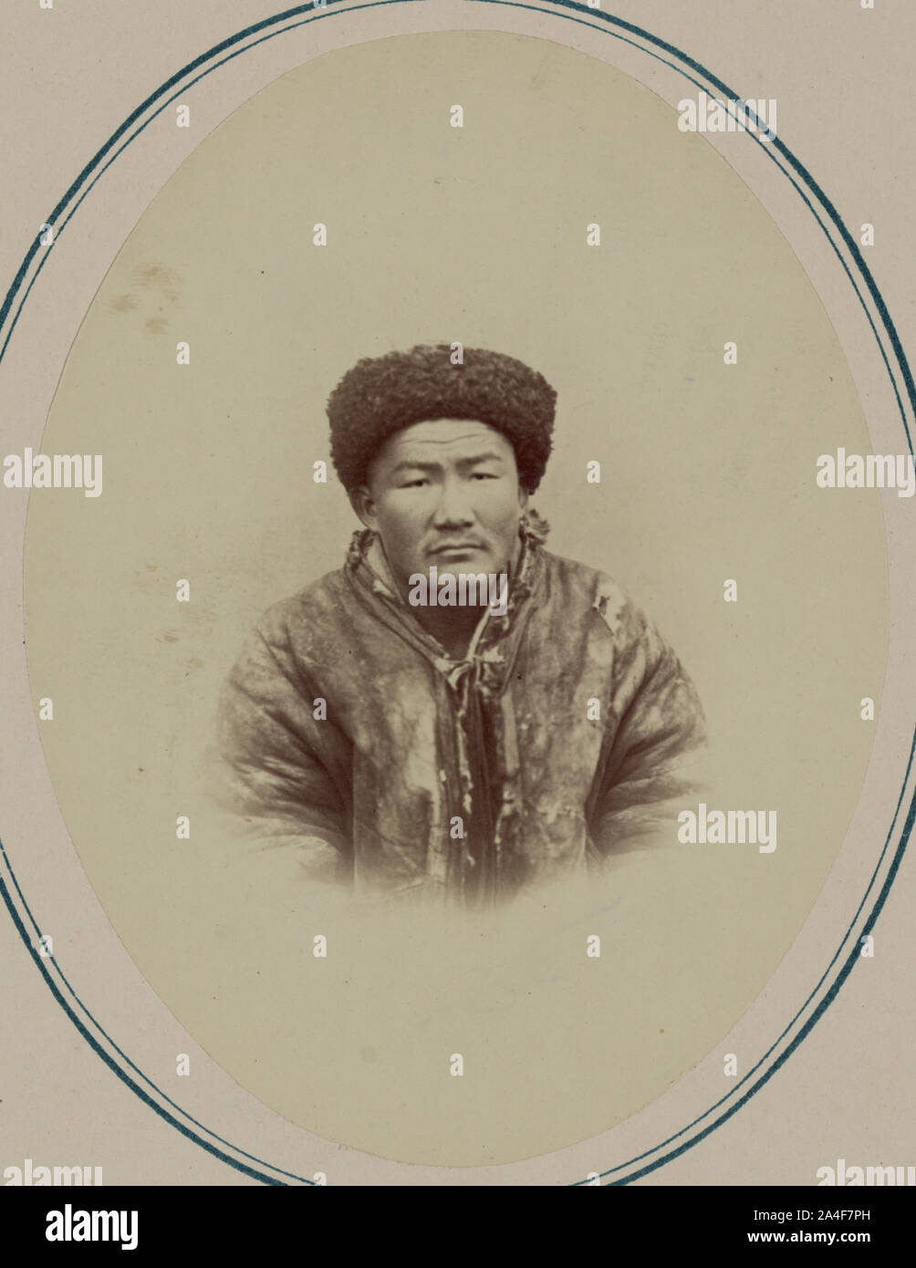 Tipy narodnostei turkestanskago kraia. Cholak-Kazaki. Uzan-bai Stock ...