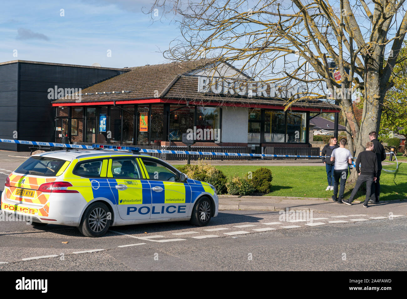 Elgin, Moray, Scotland, UK. 14th Oct, 2019. This is the scene of the ...