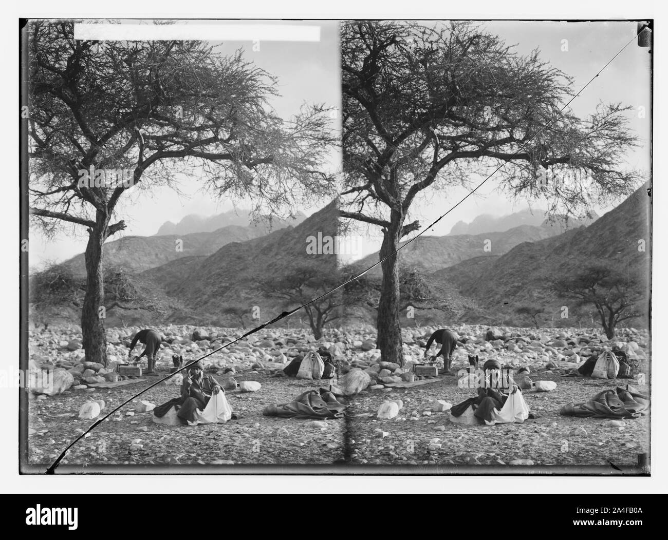 To Sinai via the desert. Jebel Serbal from Wady Feiran Stock Photo - Alamy