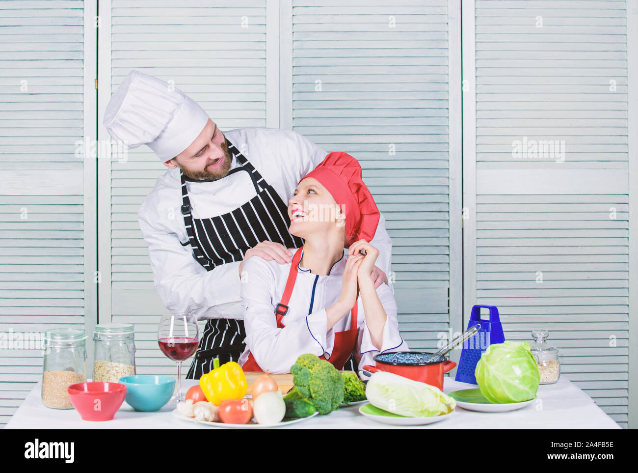 Ultimate cooking challenge. Couple compete in culinary arts. Reasons ...