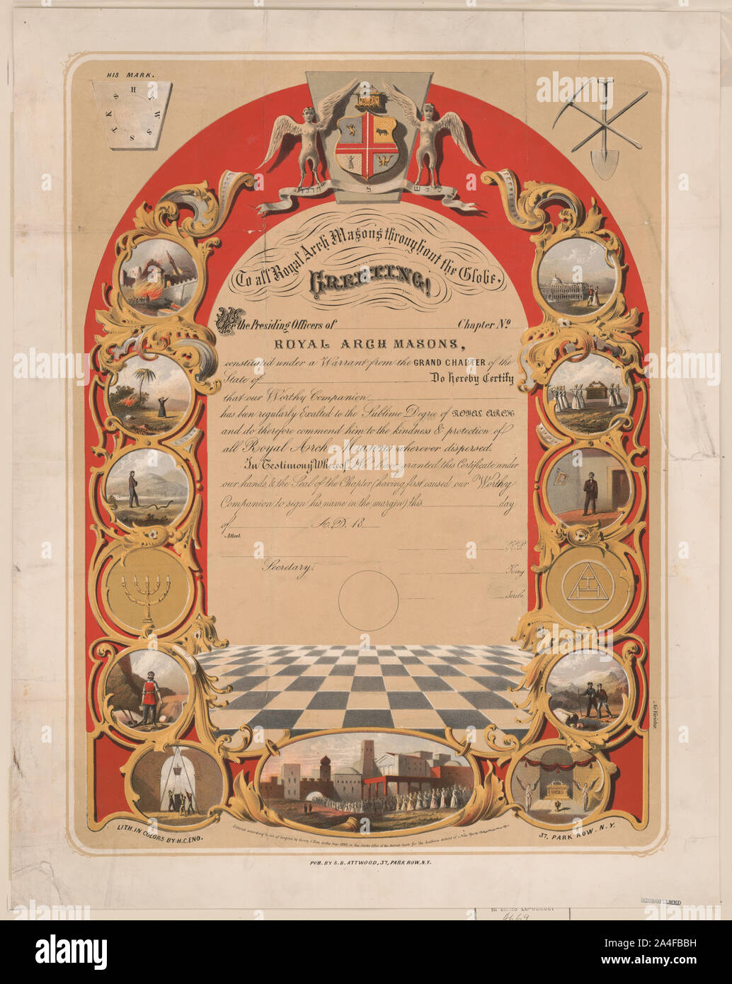 Royal arch masons greeting hi-res stock photography and images - Alamy