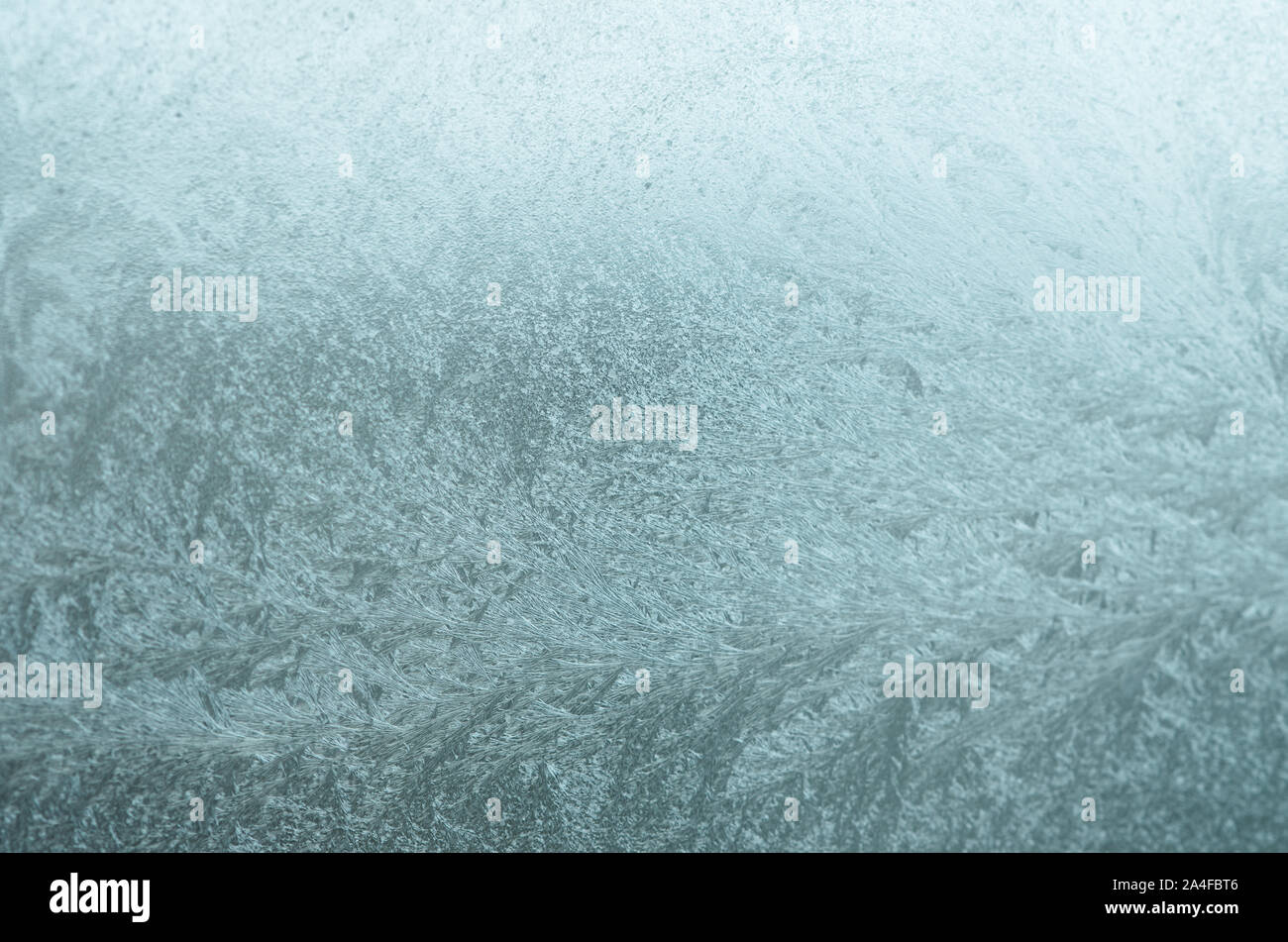 blue icy frost in the window Stock Photo - Alamy