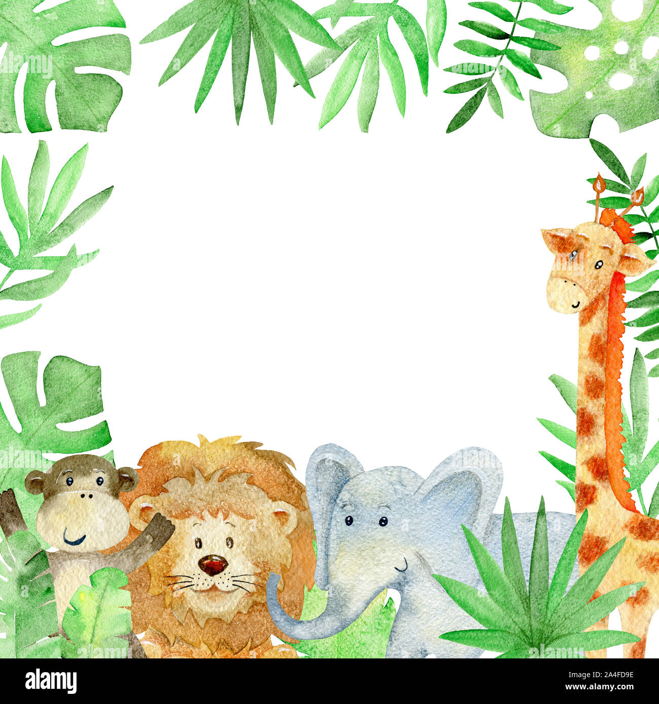 Jungle Border Cartoon High Resolution Stock Photography and Images - Alamy