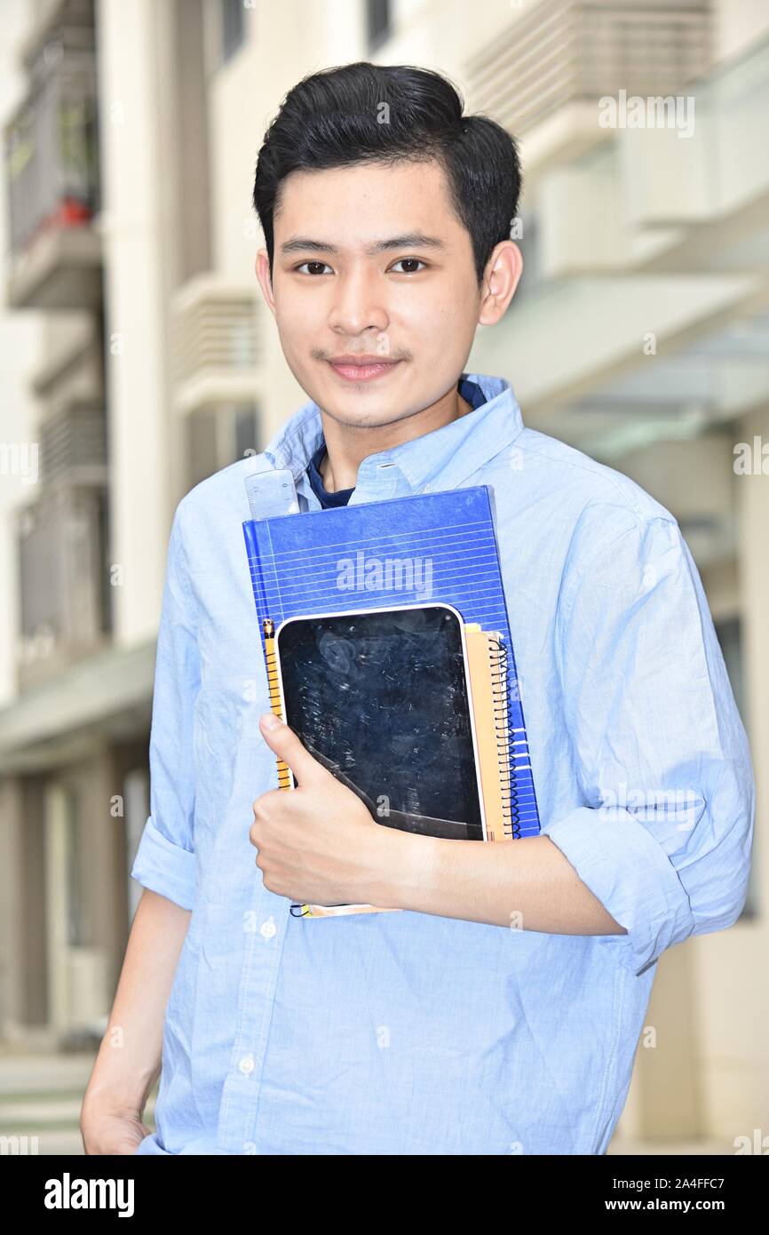Male Student Posing Stock Photo - Alamy