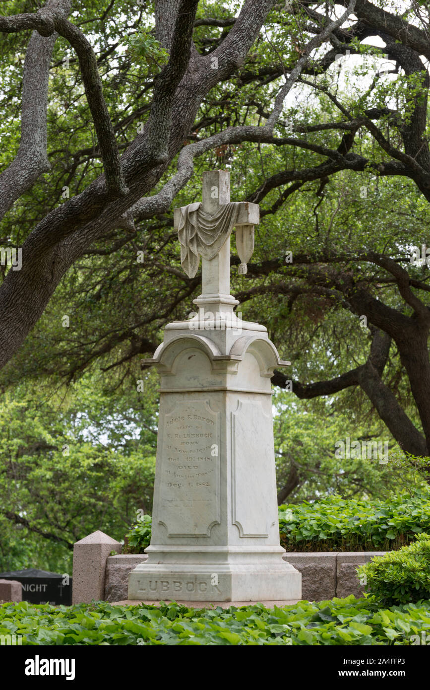 Tomb of Adele Baron Lubbock, wife of Francis Richard Lubbock, governor ...