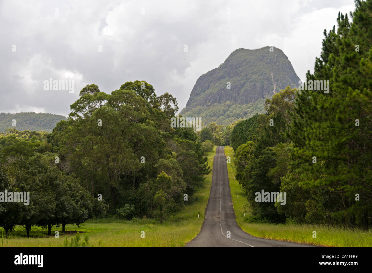 Mount Tibrogargan at 364 metres high is part of the Glass House ...