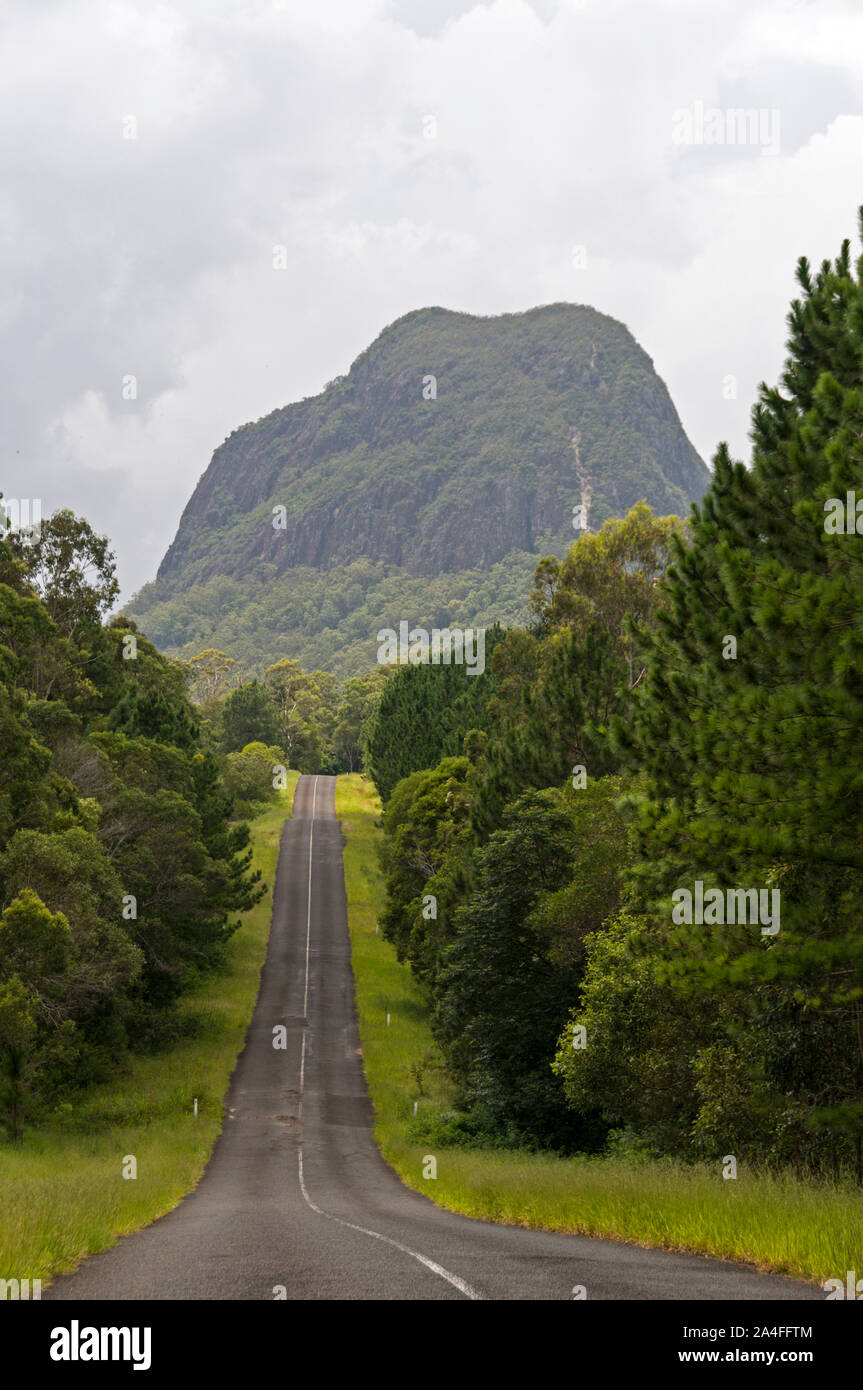 Mount Tibrogargan at 364 metres high is part of the Glass House ...
