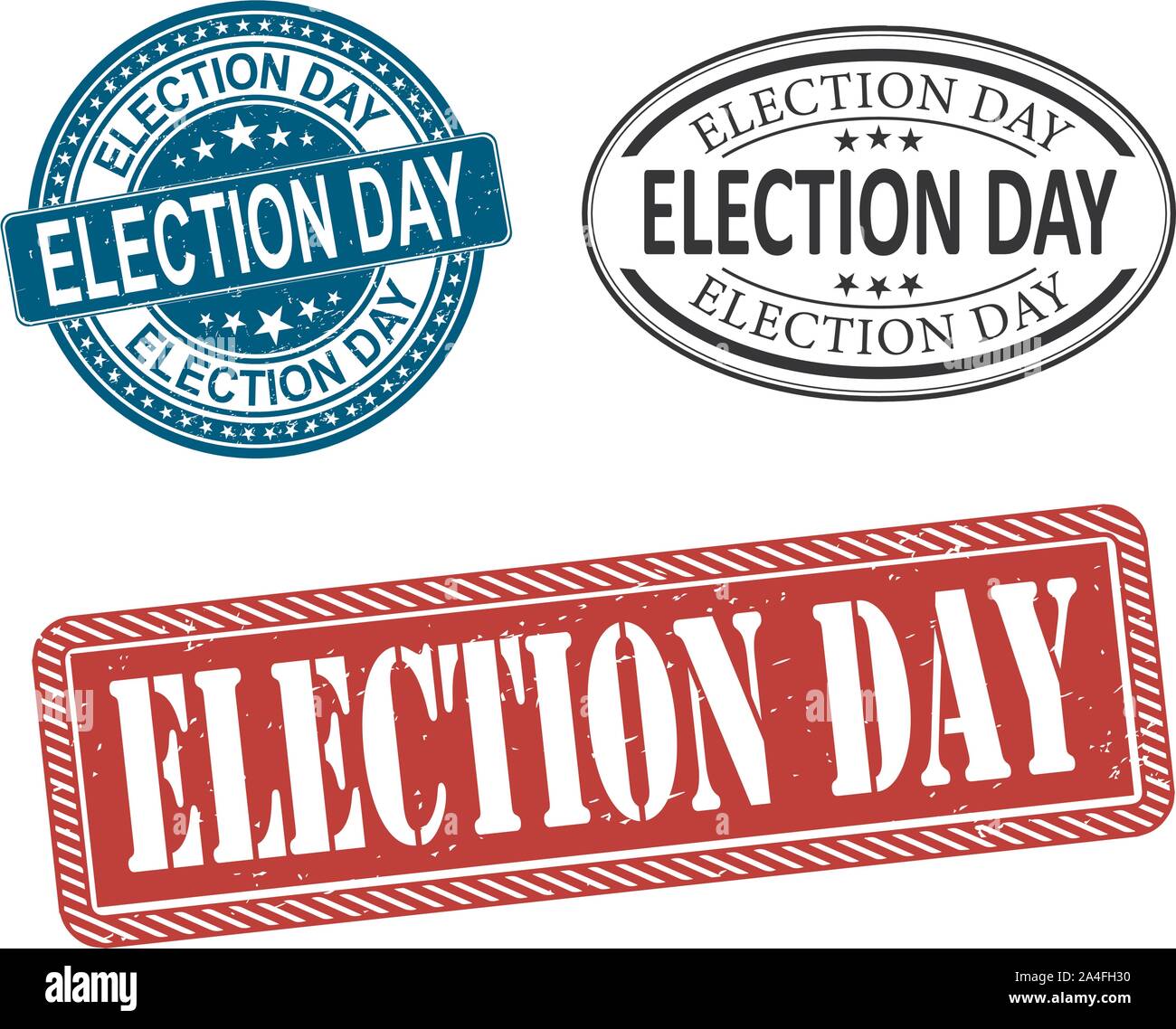 Election Day banner web Vector Illustration Set on a white background ...