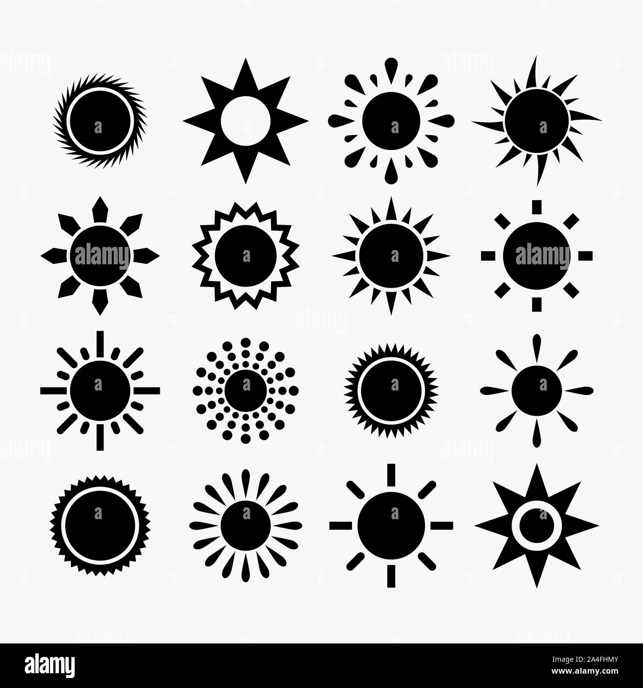 Sun rays vector abstract Cut Out Stock Images & Pictures - Alamy