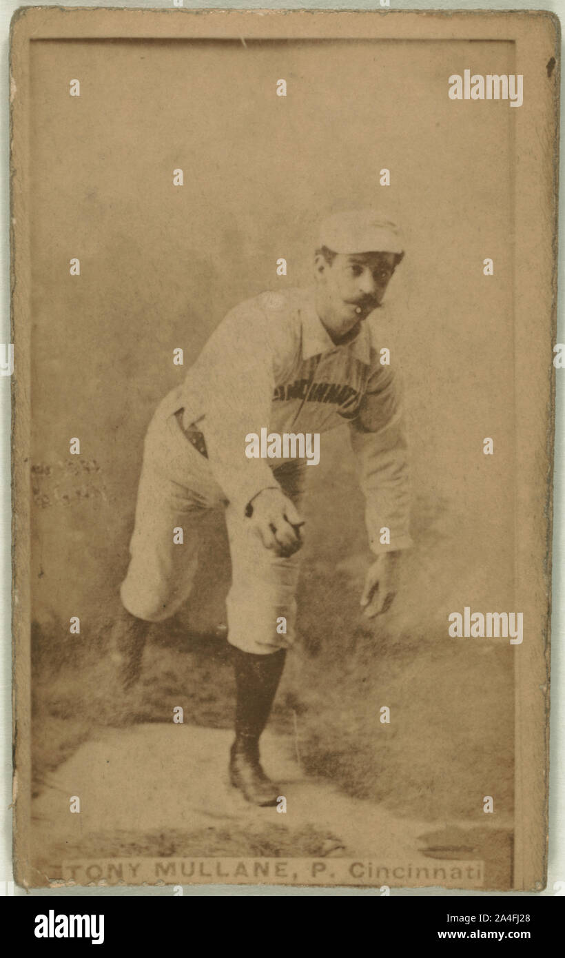 Tony Mullane, Cincinnati Red Stockings, baseball card portrait Stock ...