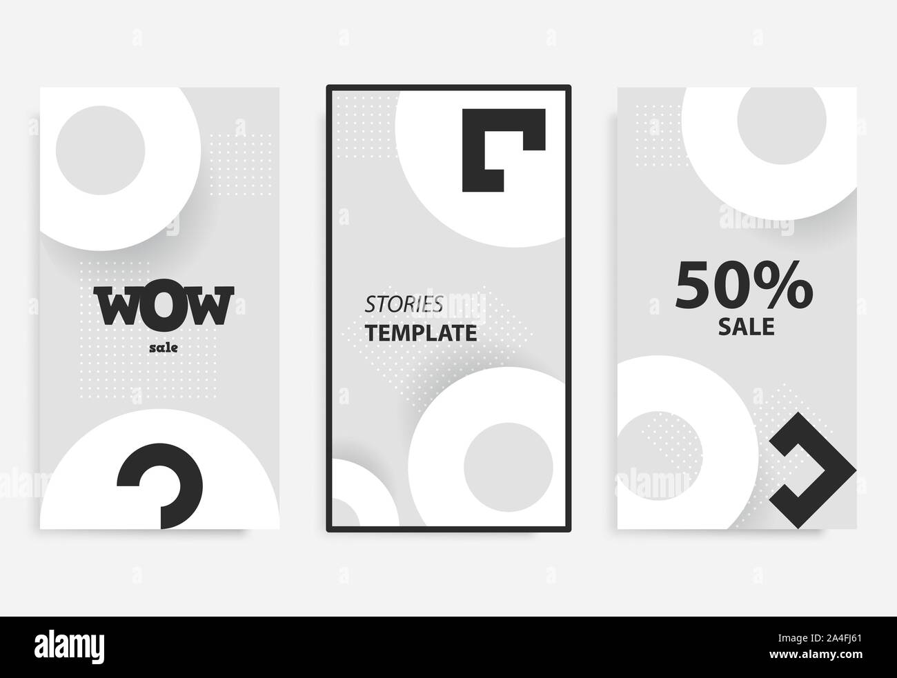 Social media swipe stories Stock Vector Images - Alamy