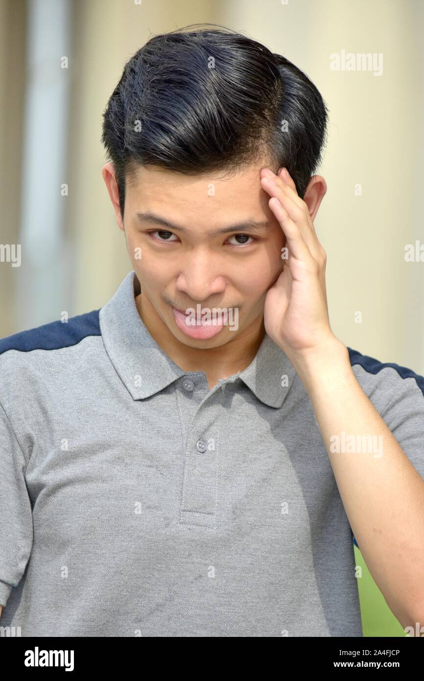 Male Making Funny Faces Stock Photo - Alamy