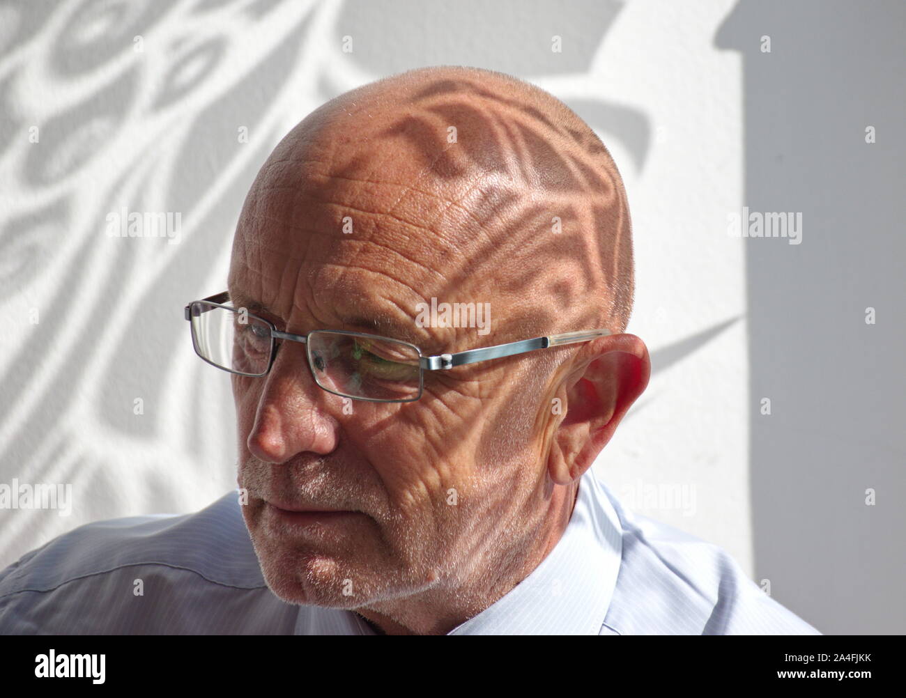 Bald male glasses hi-res stock photography and images - Alamy