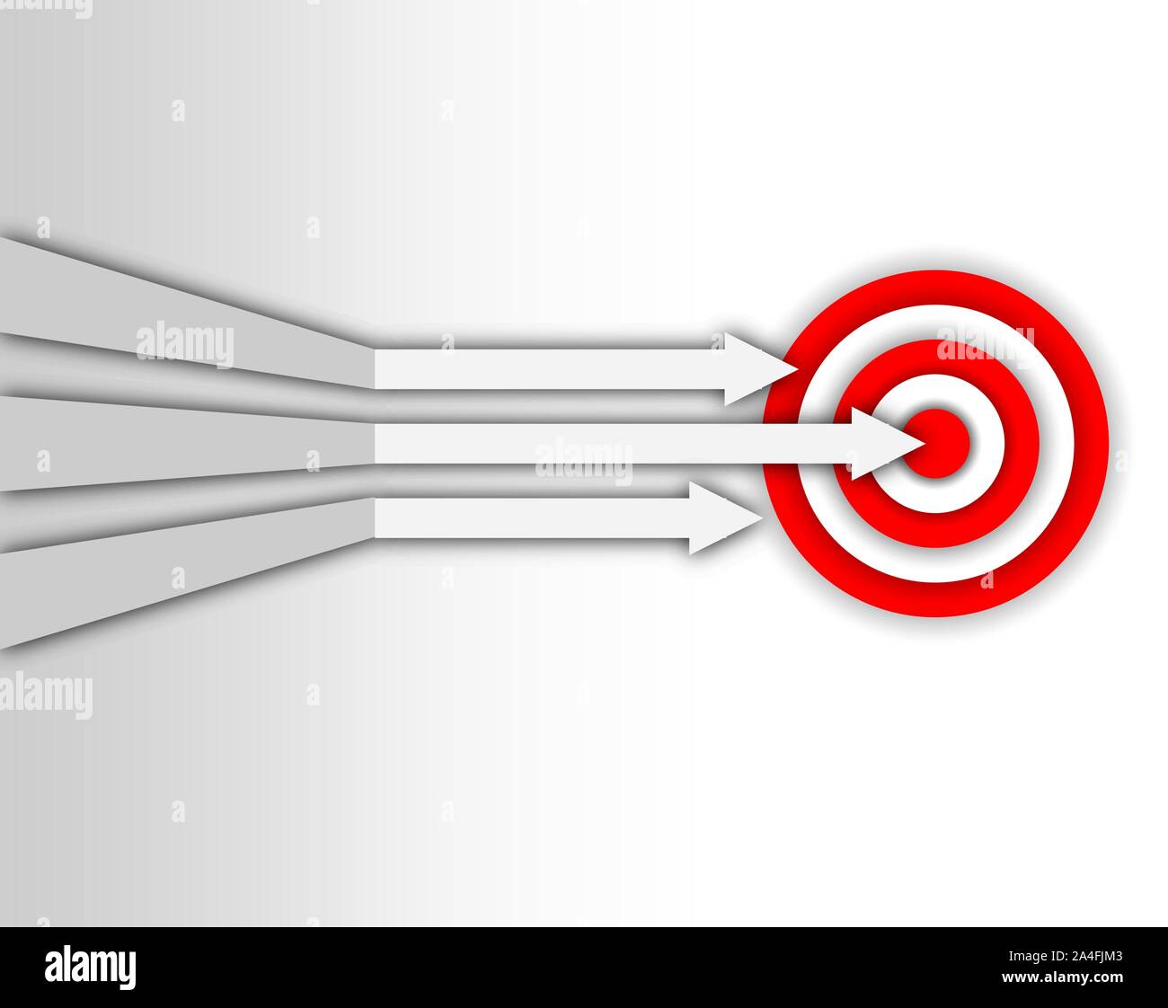 Three shooters aim for the target. Of the three arrows, only one ...