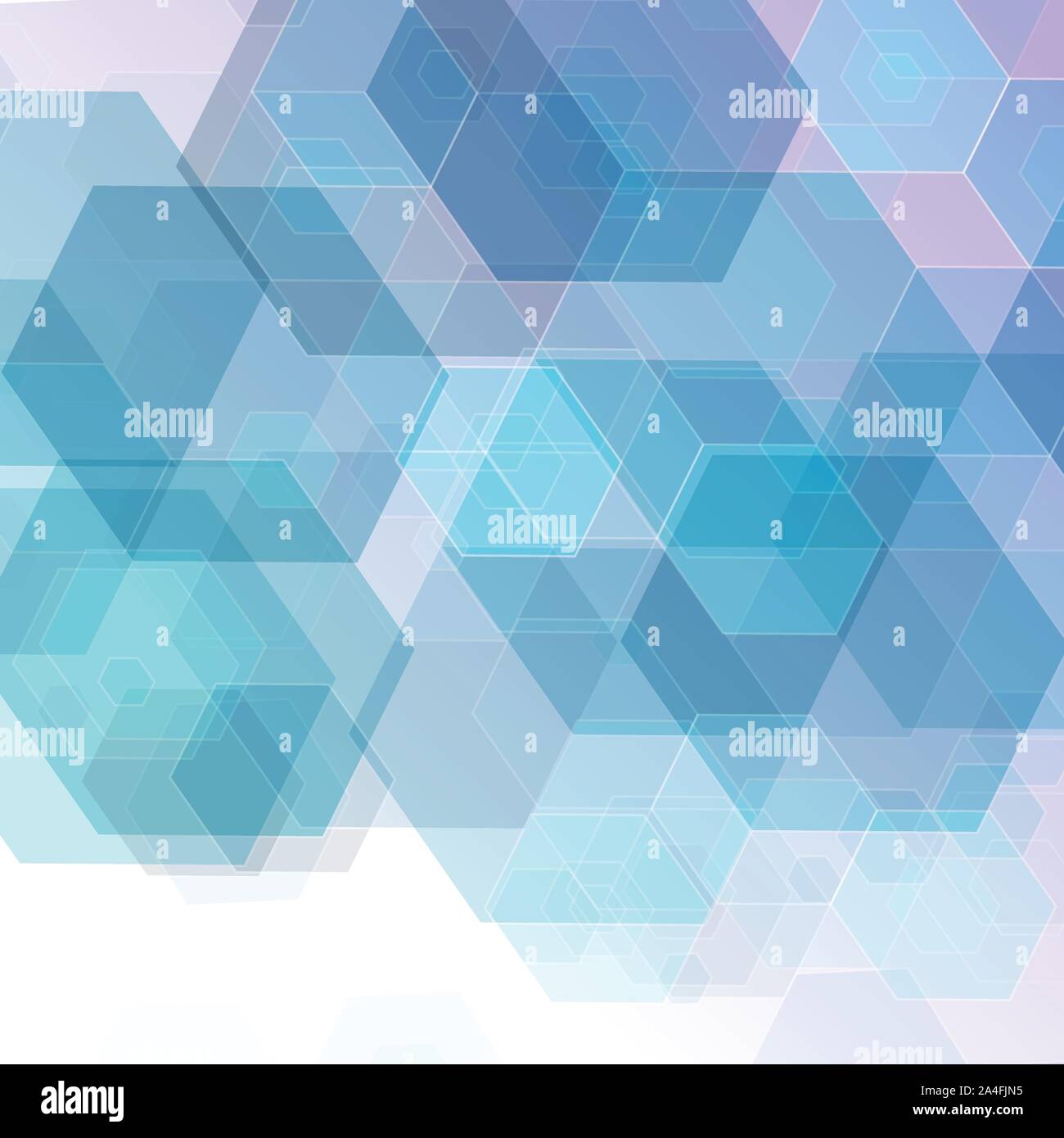 Vector subtle light blue abstract geometric hexagonal background Stock Vector Image & Art - Alamy