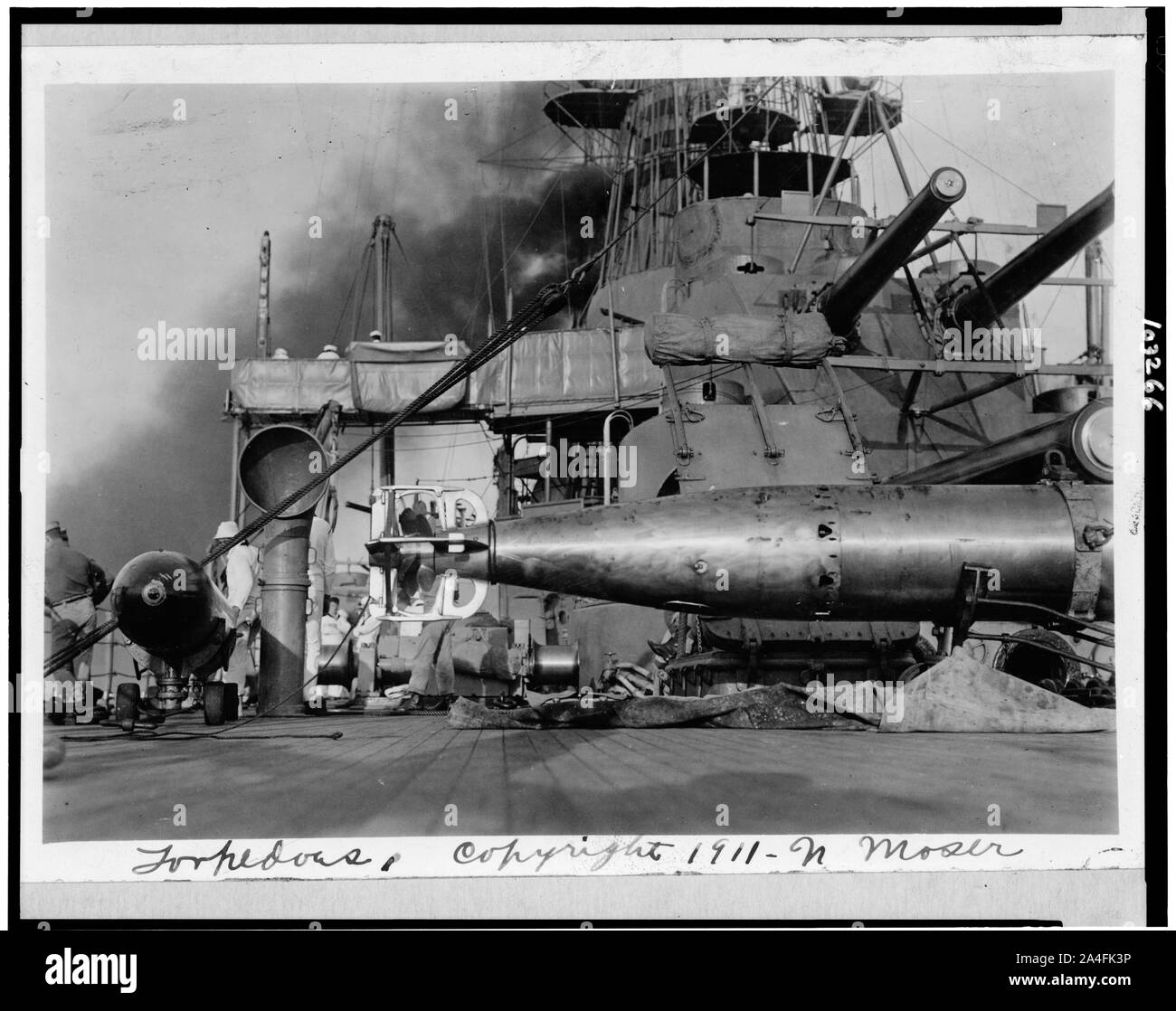 Torpedoes on deck of ship Stock Photo - Alamy