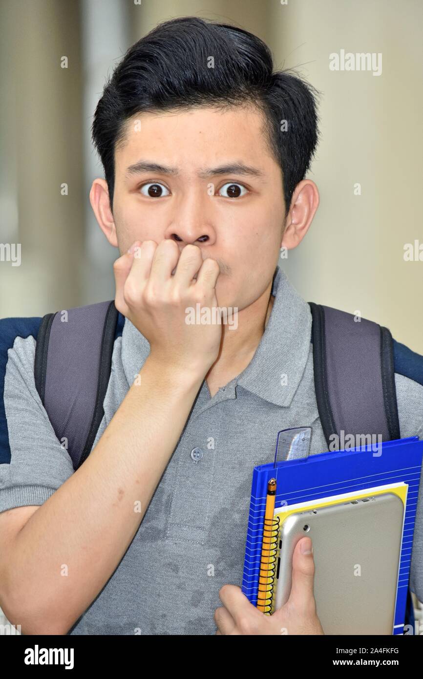 Fearful boy hi-res stock photography and images - Alamy