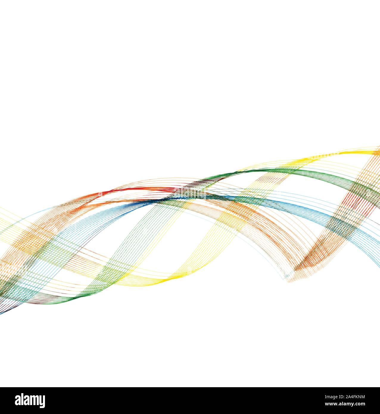 Abstract wave. Colored Vector illustration. Modern design for ...