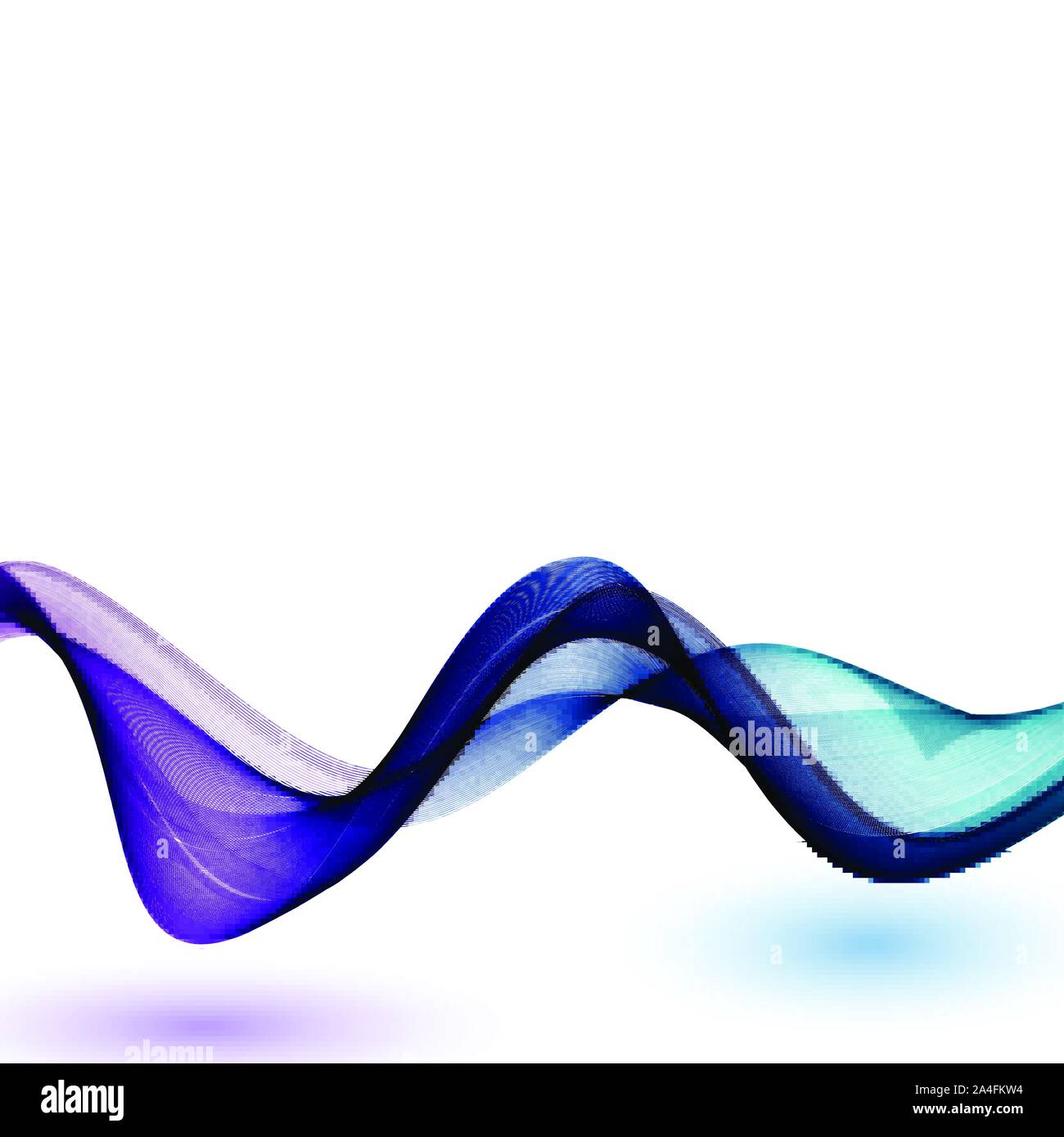 Abstract blue waves on gray background. design for business ...