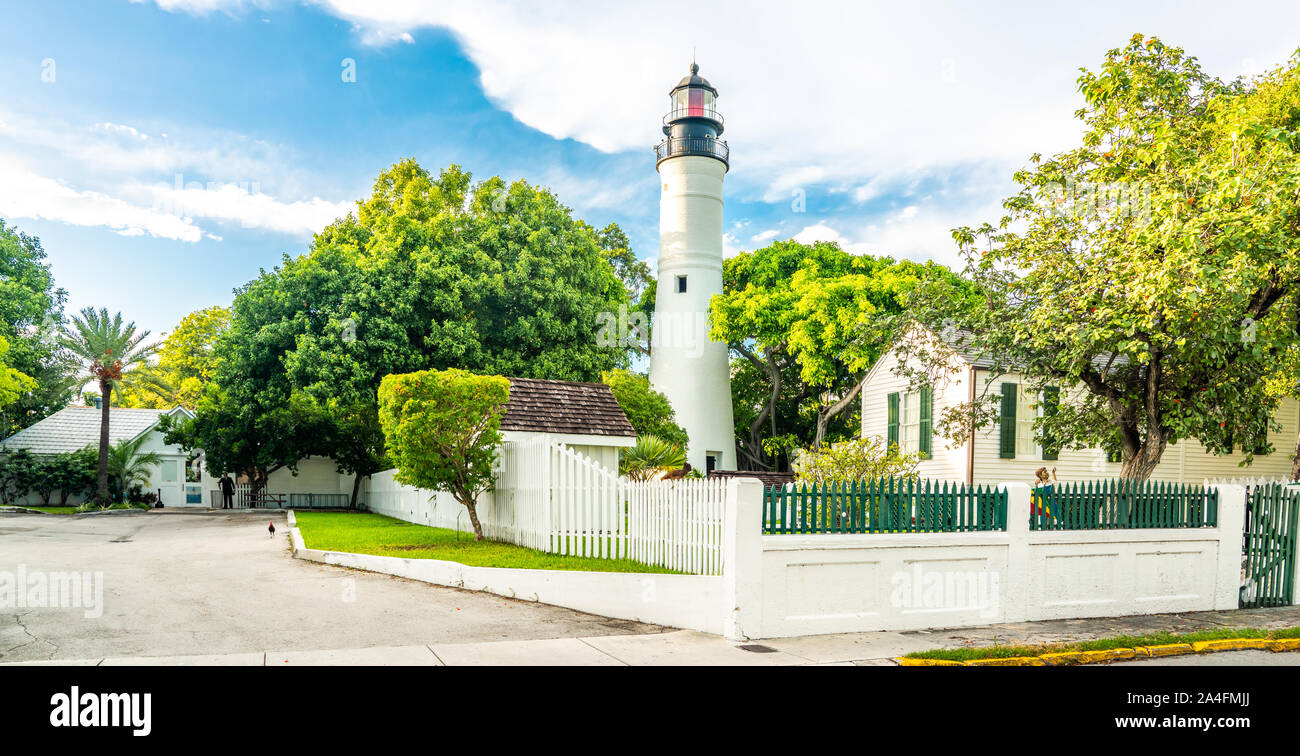 Lighthouse is a symbol of Key west in Florida Stock Photo - Alamy