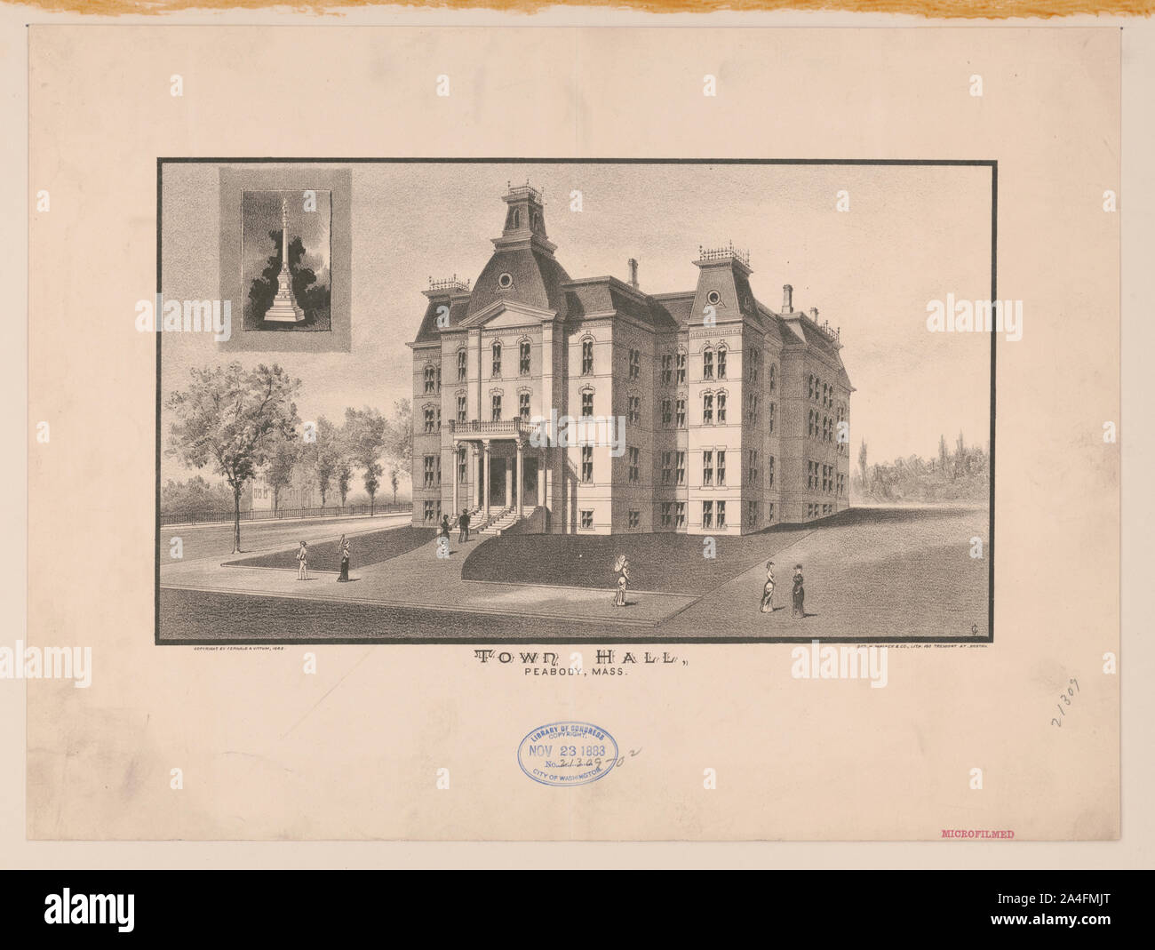 Town Hall, Peabody, Mass Stock Photo - Alamy